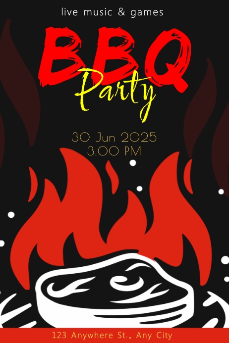 BBQ Party Template | PosterMyWall