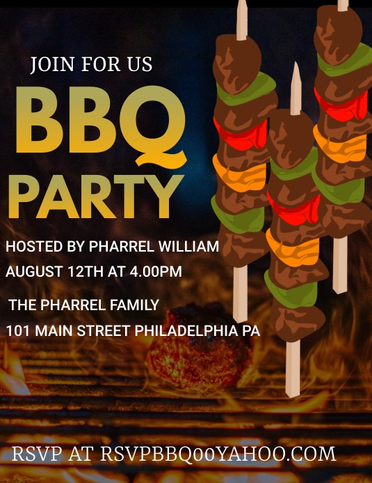 BBQ Party Template | PosterMyWall