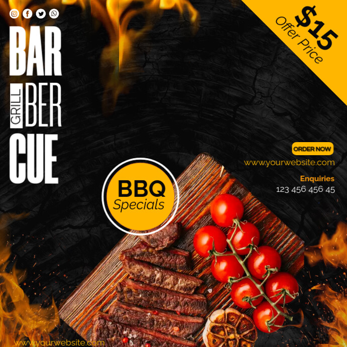 BBQ Party Template | PosterMyWall