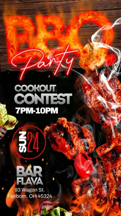 BBQ Party Template | PosterMyWall