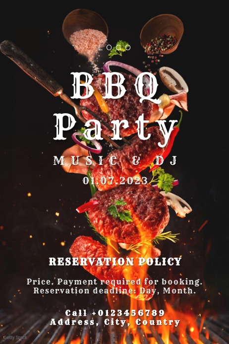 BBQ Party Template | PosterMyWall