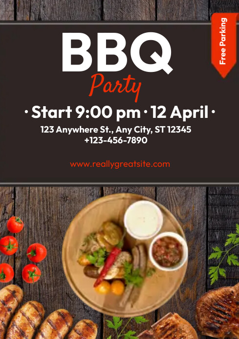 BBQ Party Flyer Template | PosterMyWall