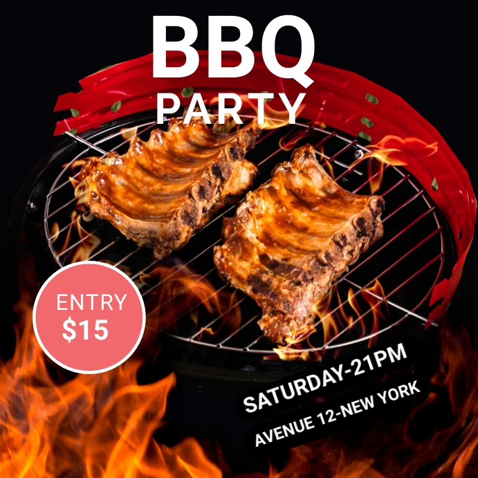 BBQ PARTY INSTRAGRAM TEMPLATE | PosterMyWall