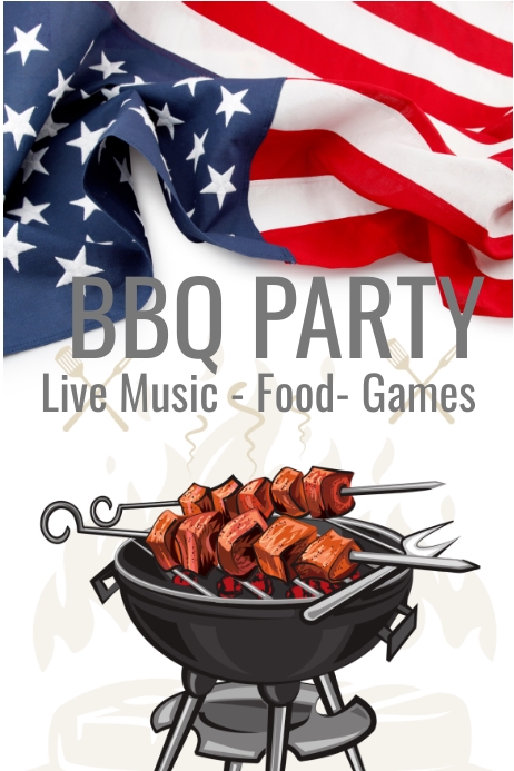 BBQ PARTY POSTER TEMPLATE | PosterMyWall