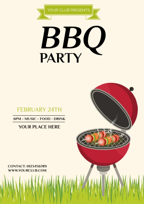 BBQ PARTY TEMPLATE | PosterMyWall