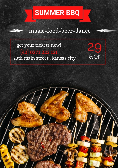 BBQ PARTY TEMPLATE | PosterMyWall
