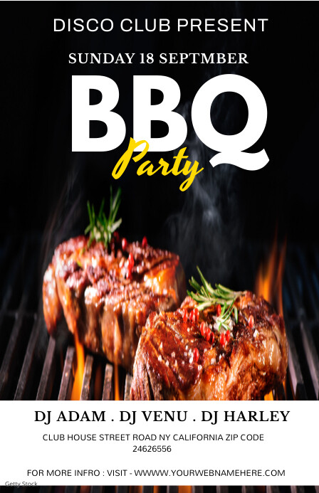 BBq party Template | PosterMyWall