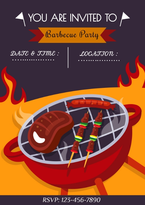 BBQ PARTY TEMPLATE | PosterMyWall