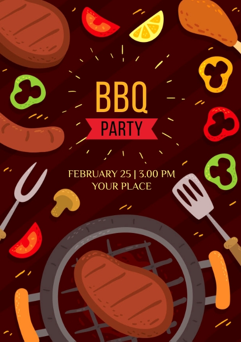 BBQ PARTY TEMPLATE | PosterMyWall