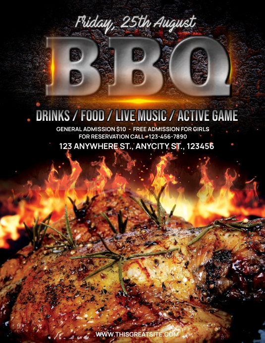 BBQ Party Template | PosterMyWall