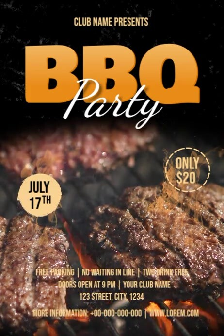 BBQ Party Video Ads Template | PosterMyWall