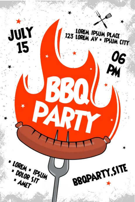 BBQ POSTER Template | PosterMyWall