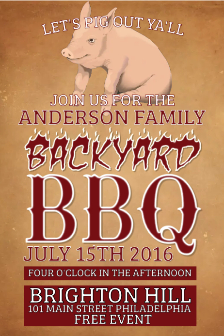 BBQ Template | PosterMyWall