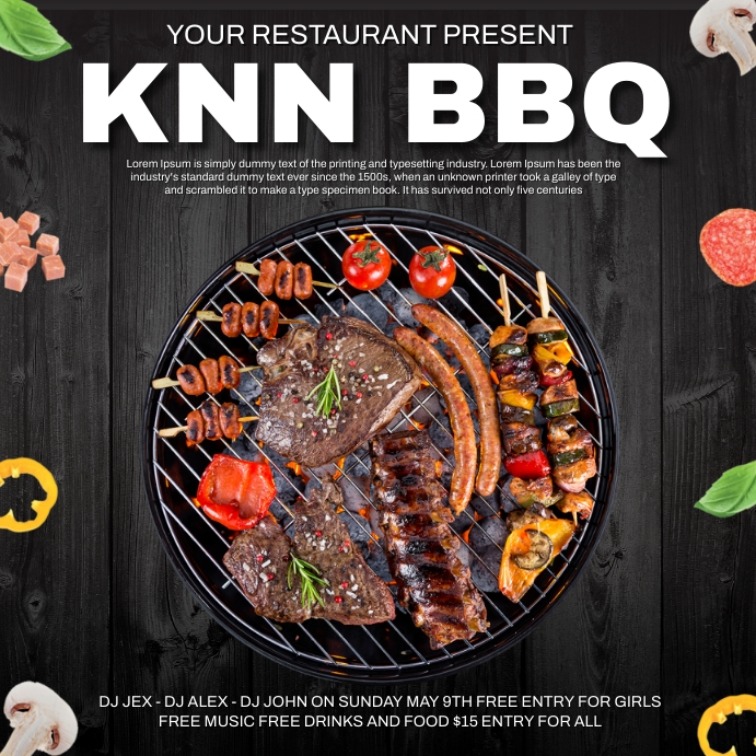 Bbq sozial media ad Template | PosterMyWall