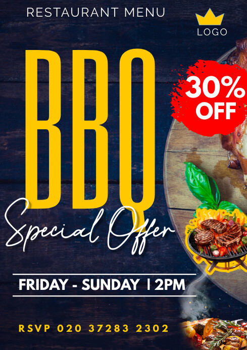 Bbq Template | PosterMyWall