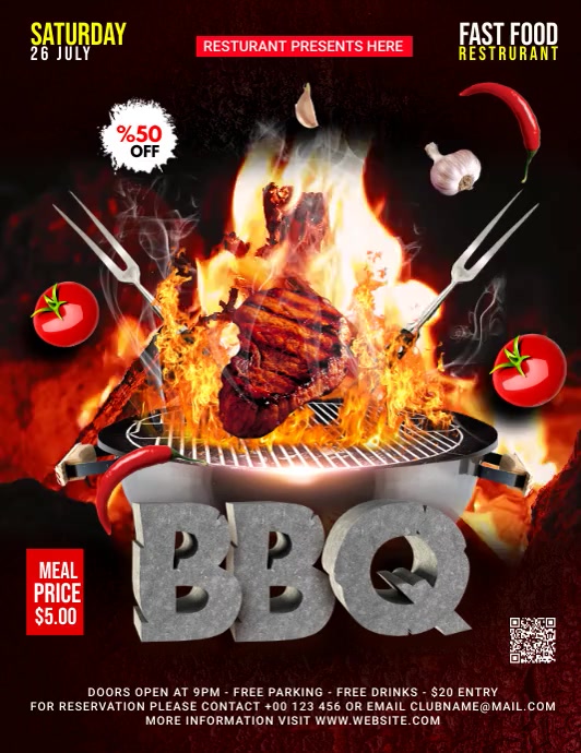 BBQ WEEKEND Template | PosterMyWall