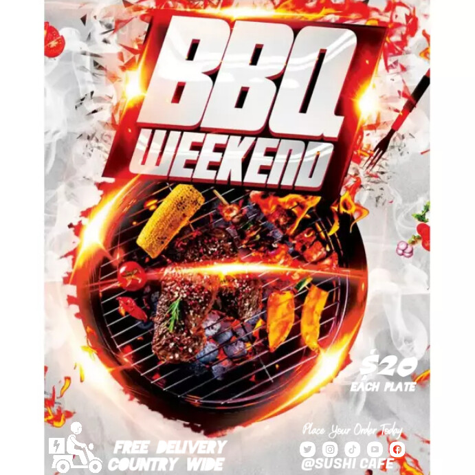 bbq weekend Template | PosterMyWall