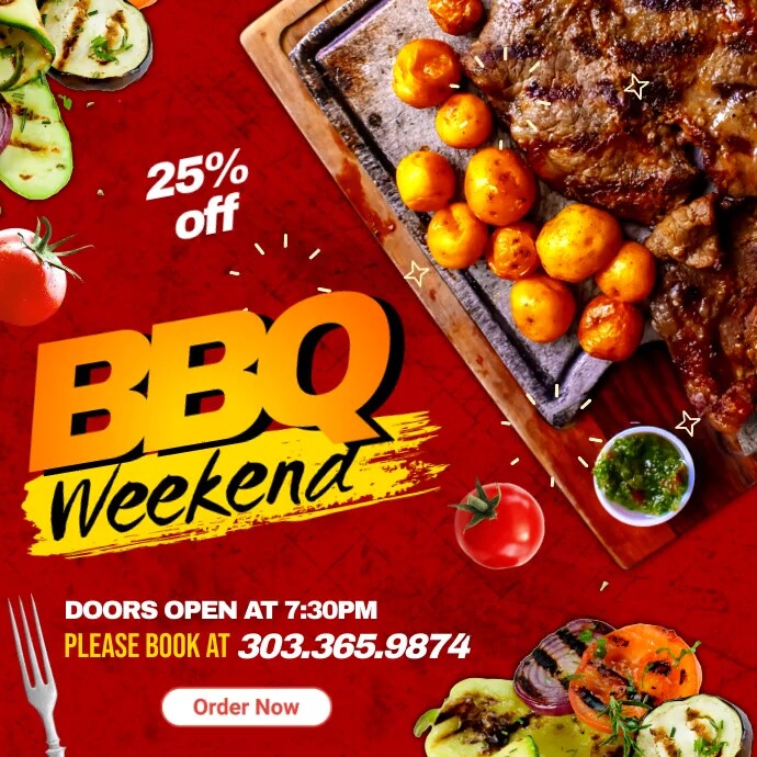 Modèle BBQ Weekend | PosterMyWall