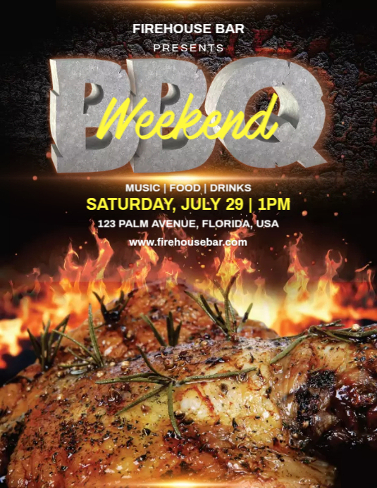 BBQ Weekend Flyer Template | PosterMyWall