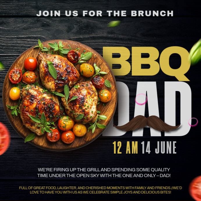 Bbq With Dad Instagram Post Template | PosterMyWall
