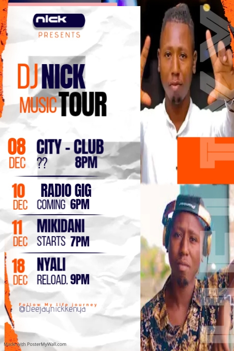 dj music tour | PosterMyWall