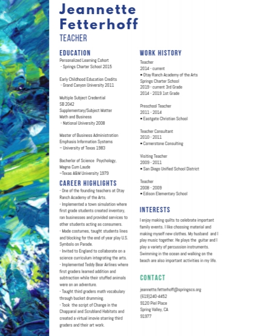 JF Resume | PosterMyWall