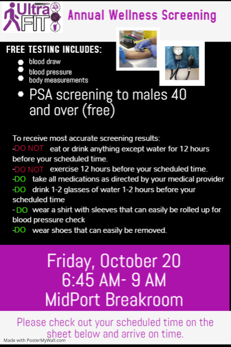 Copy of Copy of Health Screening | PosterMyWall