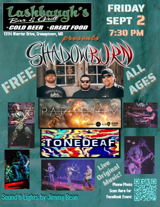 Shadowburn-Lashbaughs | PosterMyWall