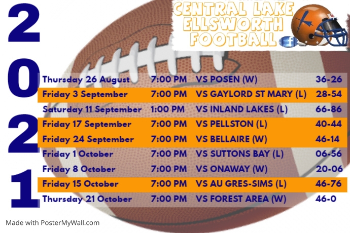 2021 CLE V Schedule 2020 | PosterMyWall