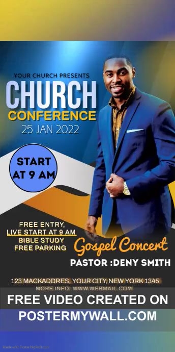 Church conference | PosterMyWall
