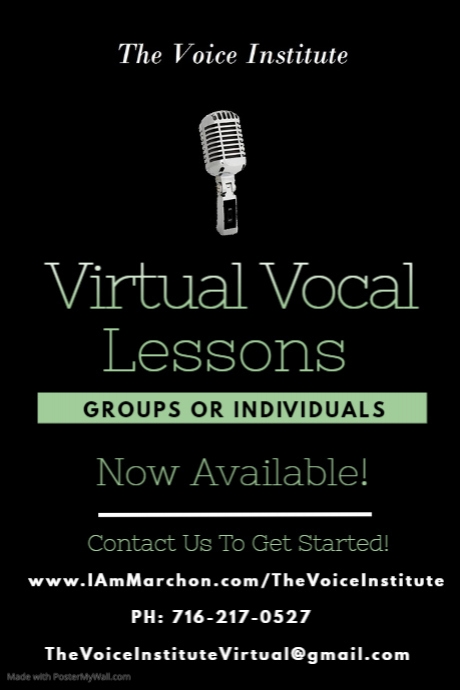 Copy of Virtual Vocal Lessons Promo Flyer- No Name | PosterMyWall