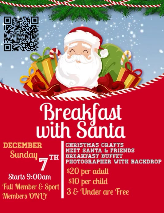 Breakfast with Santa, Christmas (1) | PosterMyWall