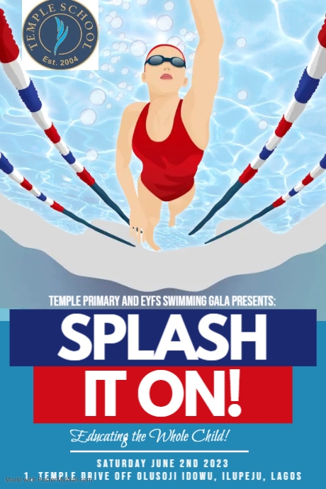 Swimming Lessons Poster | PosterMyWall