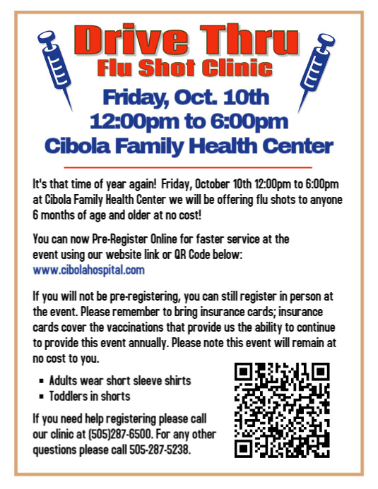 Flu Pod Flyer 2023 | PosterMyWall