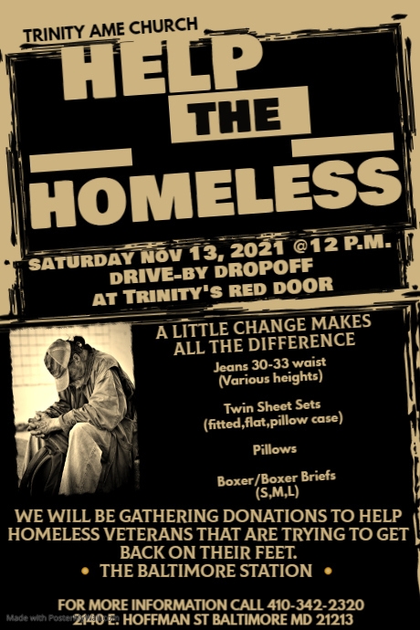 Copy of Help the Homeless Drive | PosterMyWall