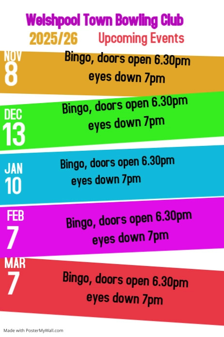 Updated events list | PosterMyWall