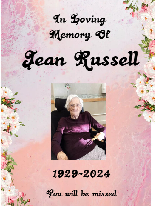 death announcement flyer template | PosterMyWall