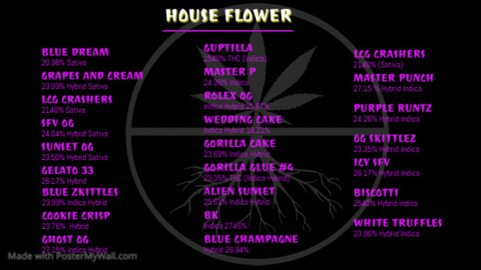 2. Medical Flower Menu | PosterMyWall