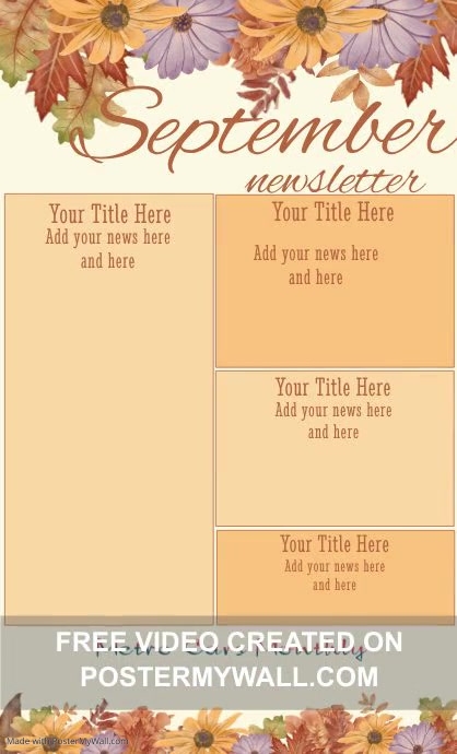Copy of September Newsletter Template | PosterMyWall