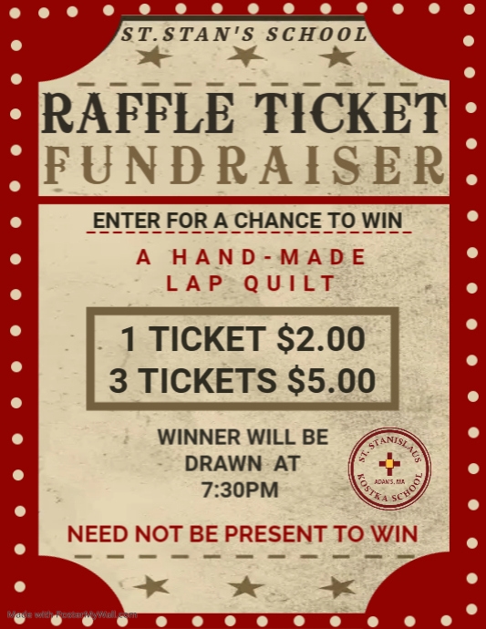 LAP QUILT RAFFLE | PosterMyWall