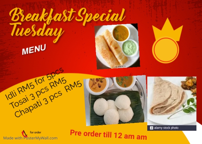 Copy of Food Menu Postcard Template | PosterMyWall