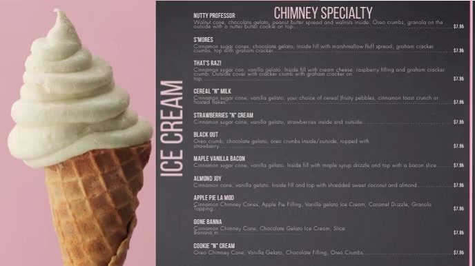 Copy of Ice cream menu digital signage menu animation | PosterMyWall