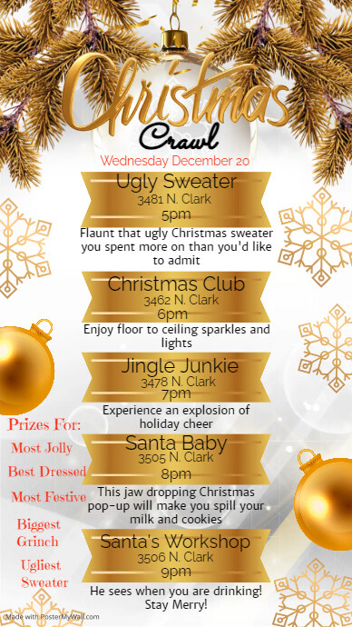 christmas menu, new year menu, menu | PosterMyWall