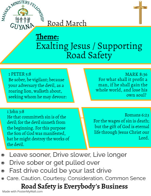 Yellow Safe Driving Tips Poster Template | PosterMyWall