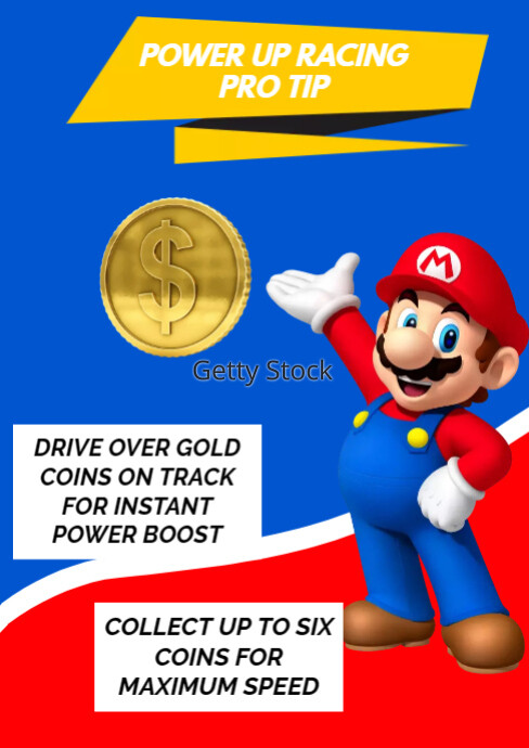 super mario template | PosterMyWall