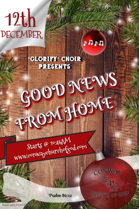 Copy of Christmas Concert Flyer Template 3d | PosterMyWall