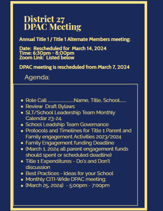 Annual Member Meeting Poster Template (3) | PosterMyWall