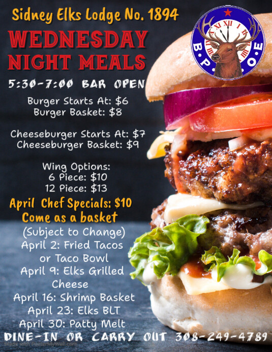 Burger Night Special for Restaurants Bars and Pubs | PosterMyWall
