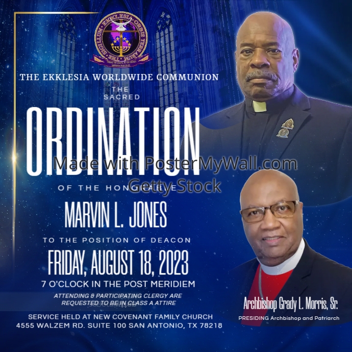 TEWC DIACONATE ORDINATION FLYER | PosterMyWall