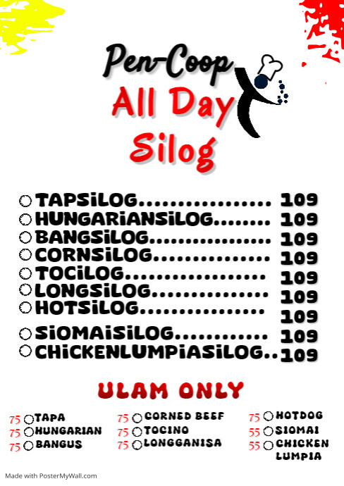 Copy of silogmenu (4) | PosterMyWall
